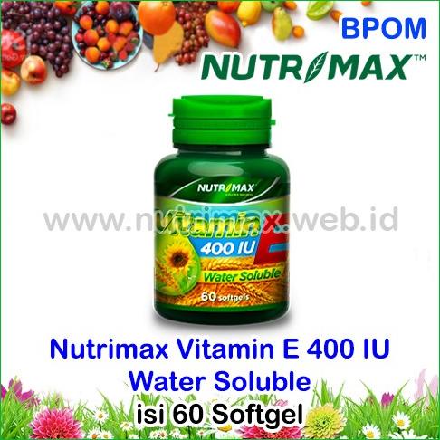 Jual Nutrimax Vitamin E 400 IU Water Soluble isi 60 Antioksidan Kulit ...