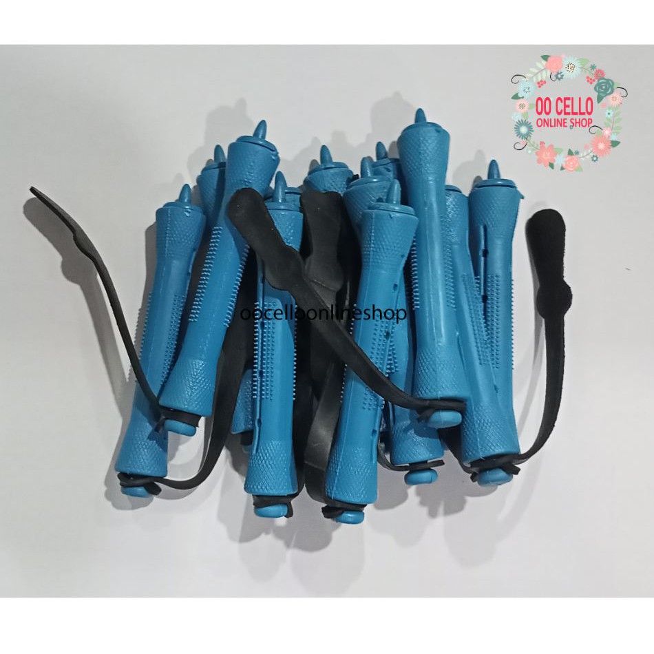 Jual Rotto Roll Keriting Rambut Karet Hitam Isi 12pcs | Shopee Indonesia