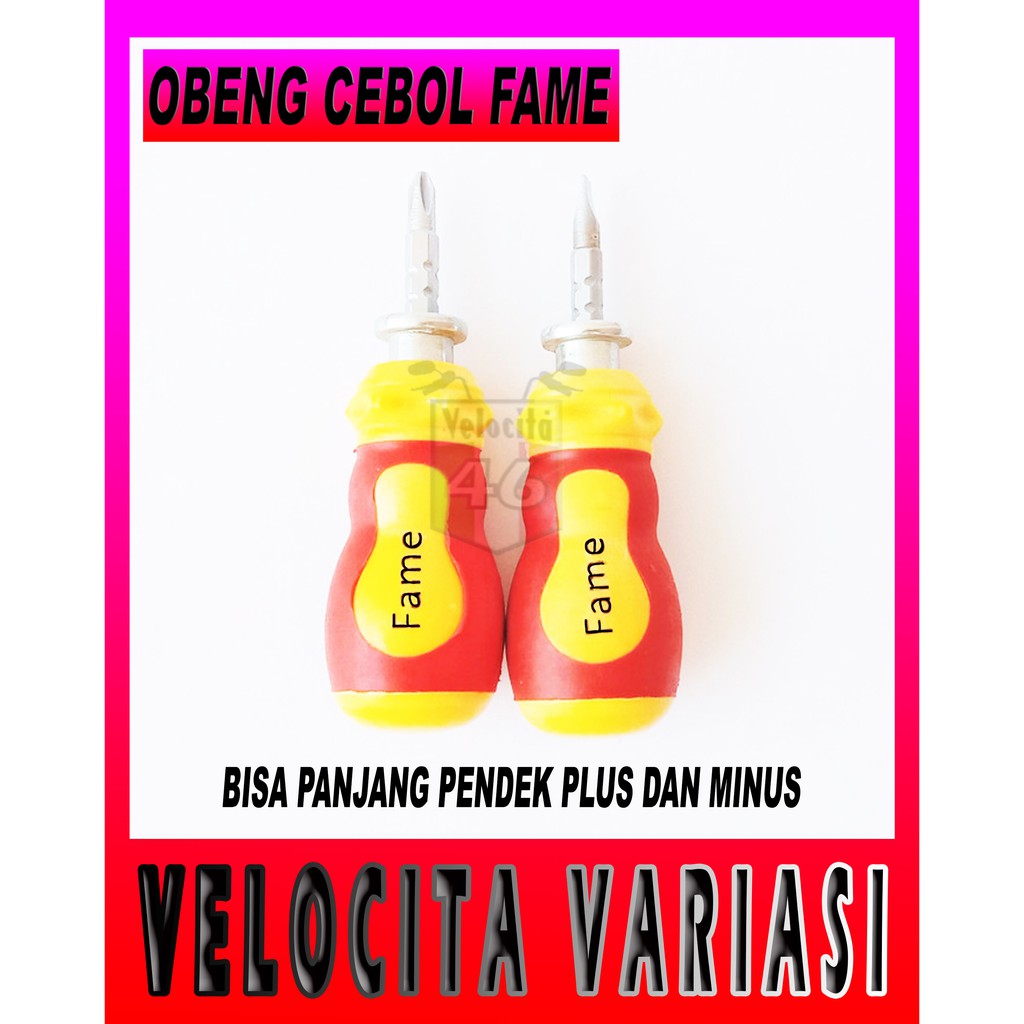 Jual Obeng mini 2 way Multi Size Panjang pendek Obeng Cebol Min dan ...