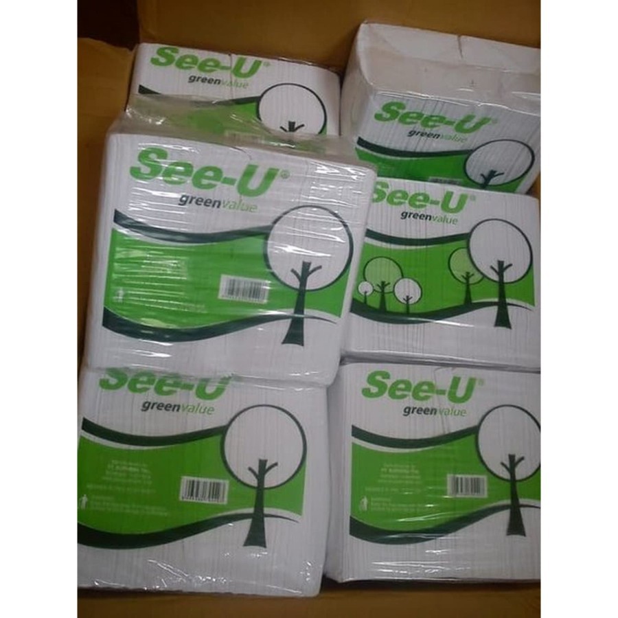 Jual Tissue Facial See-U Green Value (1 dus isi 20 Pack = 12ribu Lembar ...
