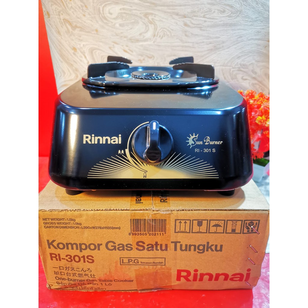 Jual RINNAI Kompor Gas RI 301 S 1 Tungku Sun Burner Kecil / Rinai ...