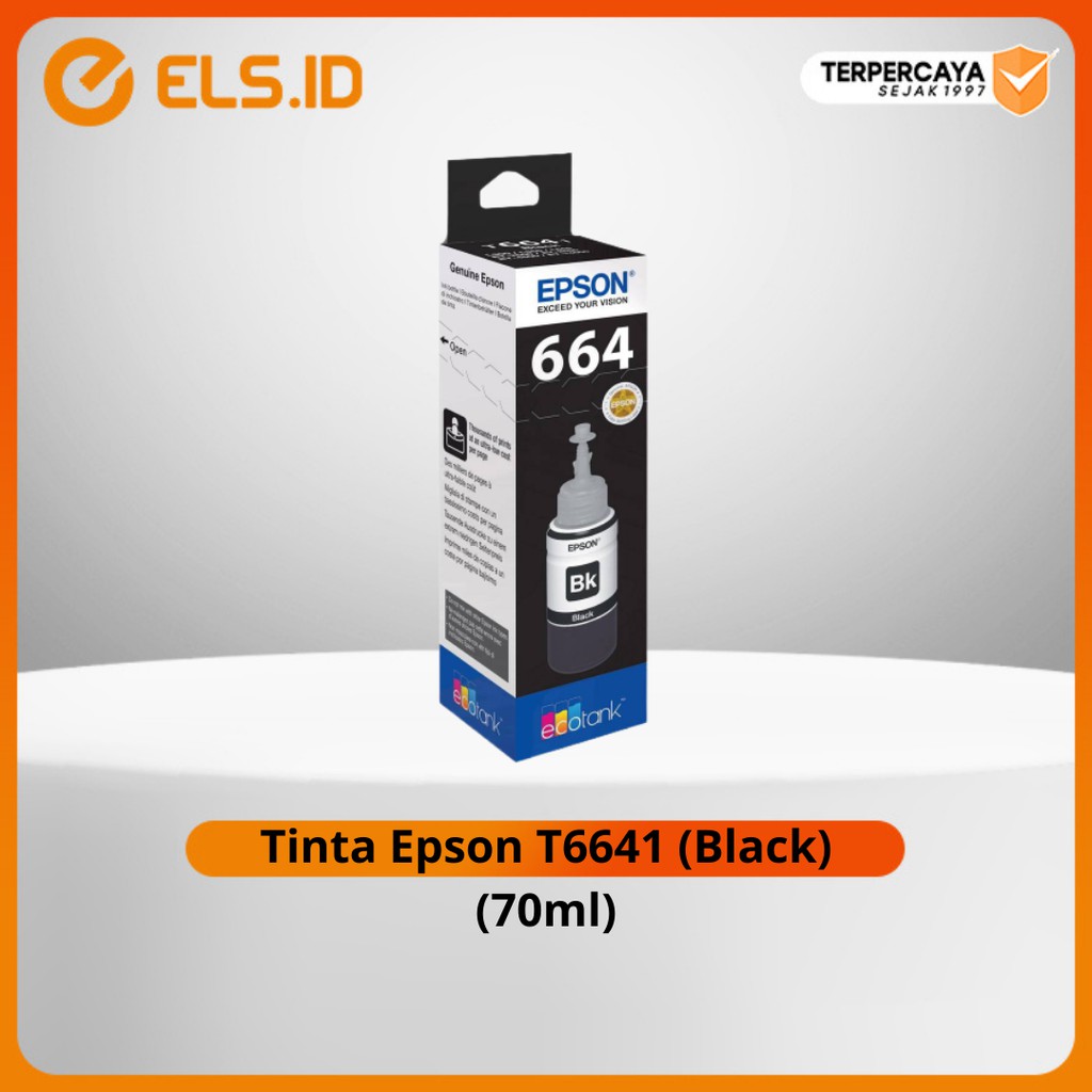 Jual Tinta Epson T6641 (Black) (70ml) | Shopee Indonesia
