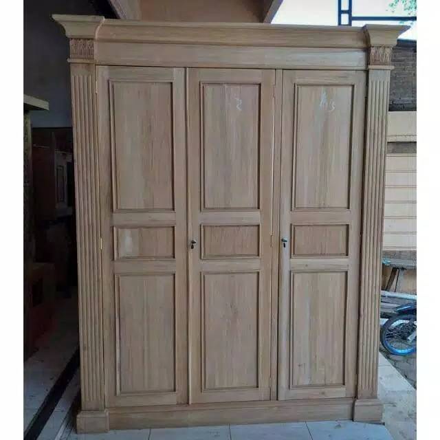 Jual Lemari almari kayu minimalis pintu 3 modern mebel meubel furniture ...