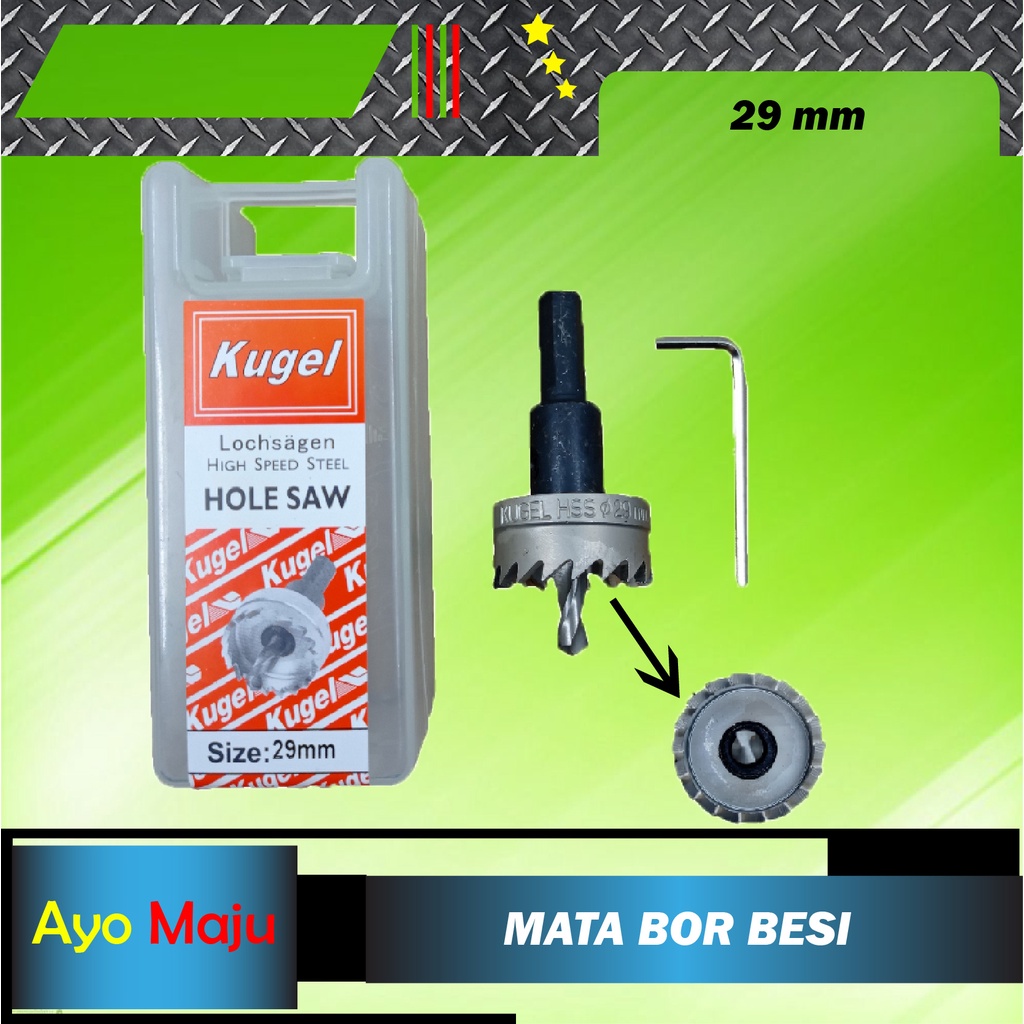 Jual Hole Saw Besi 29mm / HoleSaw Besi 29mm / Mata Bor Besi 29mm KUGEL ...