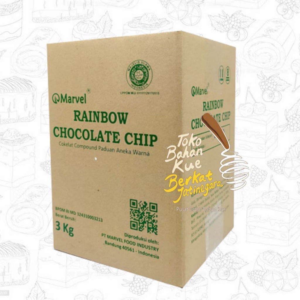 Jual CHOCO CHIP BELAH / RAINBOW 3 KG (BOX) | Shopee Indonesia
