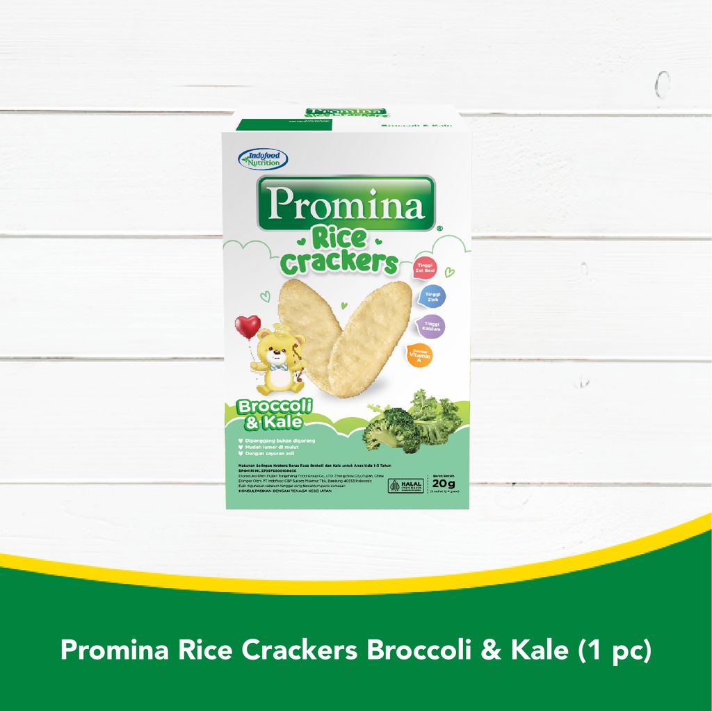 Jual Promina Rice Crackers Broccoli & Kale 20 g x 1 pcs | Shopee Indonesia