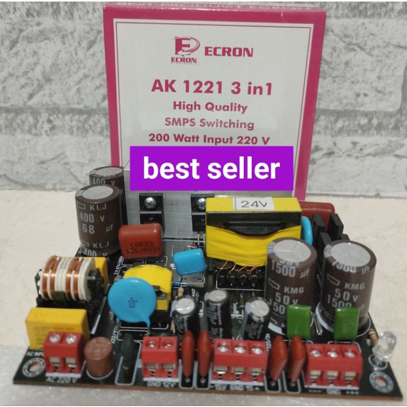 Jual TRAFO SMPS SWITCHING 8A CT 24V EXTRA 1.5A CT 15V & 0-12V | Shopee ...