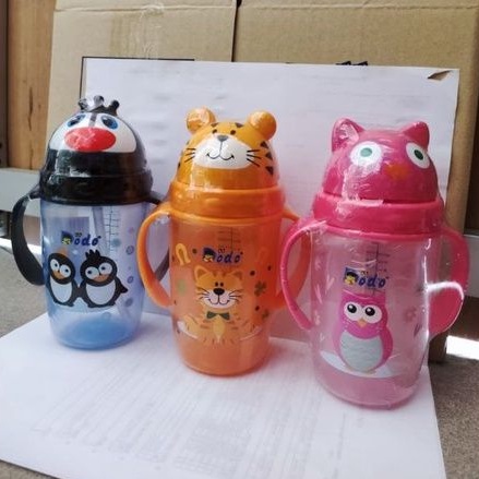 Jual Botol minum sedotan Dodo animal Character 360 ml / Botol minum ...
