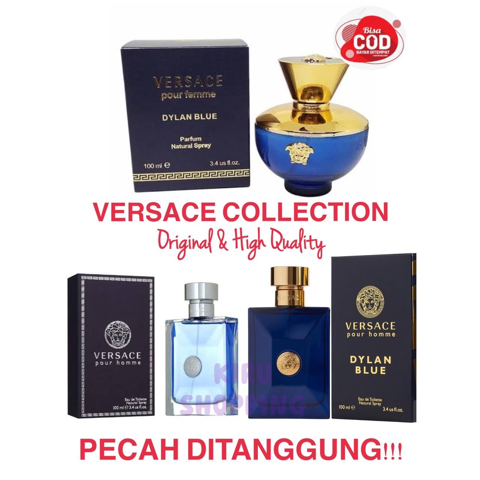 Jual PARFUM ORIGINAL VERSACE POUR HOMME / VERSACE DYLAN BLUE MAN ...
