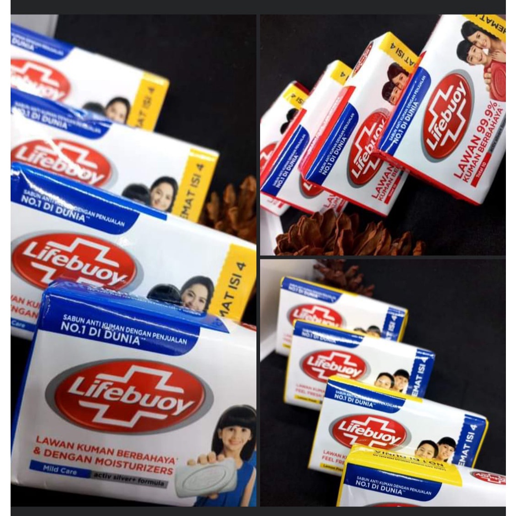 Jual Lifebuoy Sabun Batang 100gr - 110gr isi 4 | Shopee Indonesia