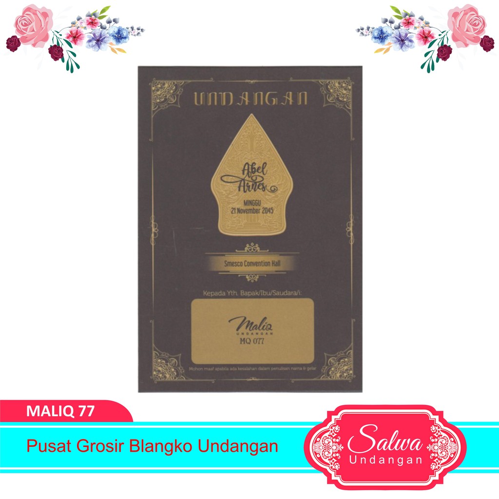 Jual Blangko Undangan Maliq 77 Harga Murah | Shopee Indonesia