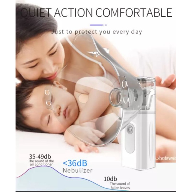 Jual Nebulizer Portable Mesh Alat Uap Bantu Pernafasan Asma Inhalasi | Shopee Indonesia