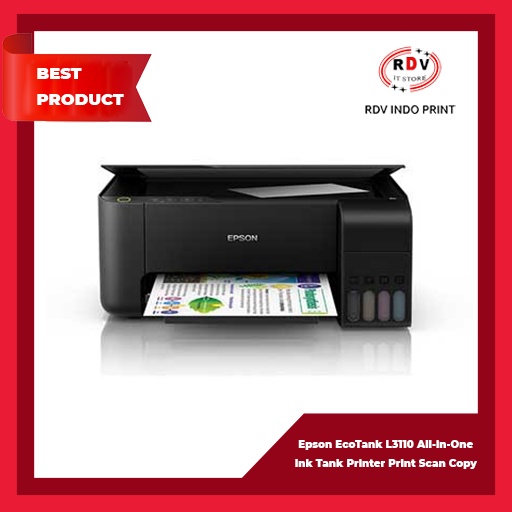 Jual Epson EcoTank L3110 All-in-One Ink Tank Printer Print Scan Copy ...