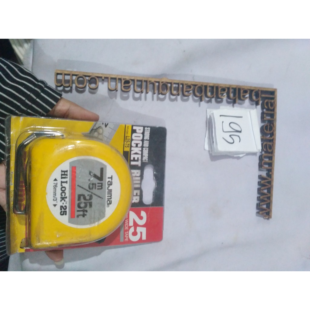 Jual meteran tajima 7.5 meter kuning pocket ruller pengukur jarak ...