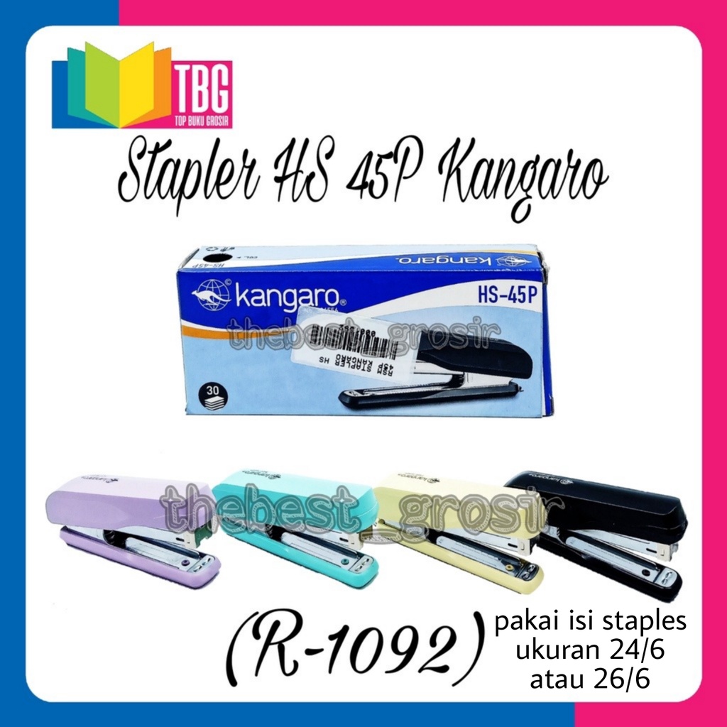 Jual 1 PCS STAPLER HS 45P KANGARO / STAPLES BESAR (R-1092) | Shopee ...