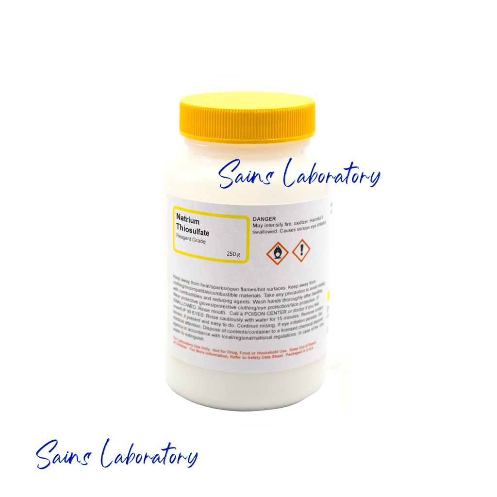 Jual Natrium Tiosulfat Pentahidrat Na2S2O3 Sodium Thiosulfate 250 gr ...