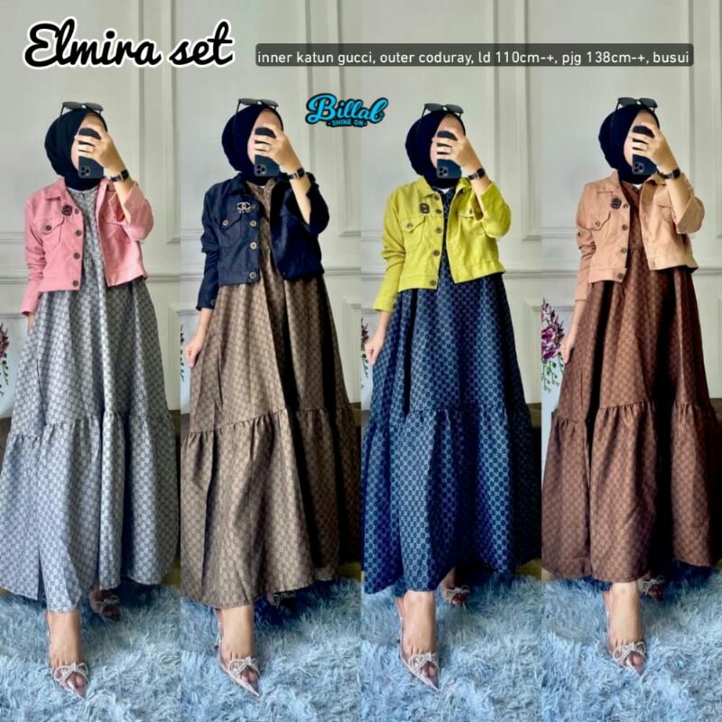 Jual Elmira Set by Billal // One Set Dress Viral | Shopee Indonesia
