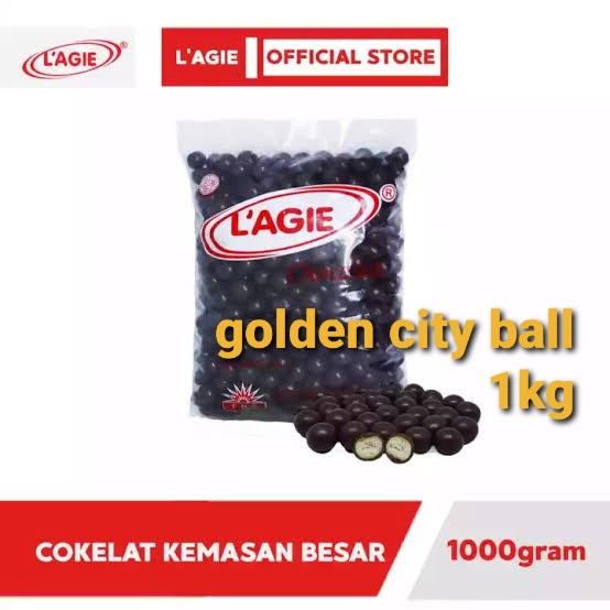 Jual Lagie Golden city Ball 1Kg choco ball coklat kiloan murah L' agie ...