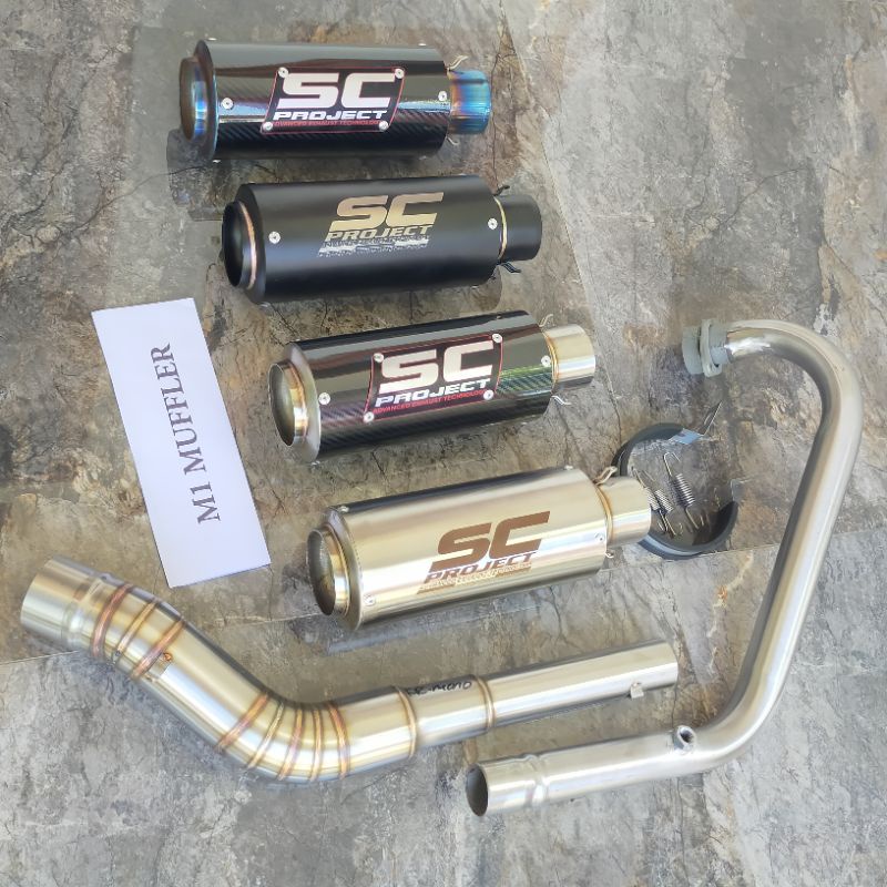 Jual Knalpot Racing Ninja 250SL RR MONO Fullsystem SC Project Titan ...