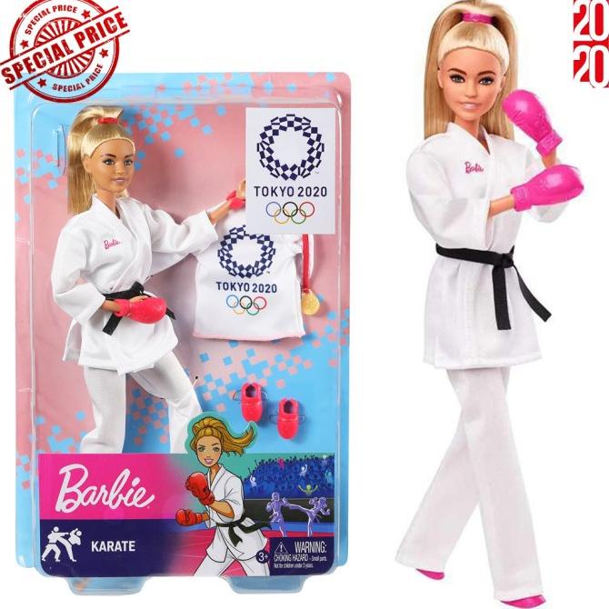 Jual Barbie Olympic Games Tokyo 2020 Karate Doll - Gjl73 | Shopee Indonesia