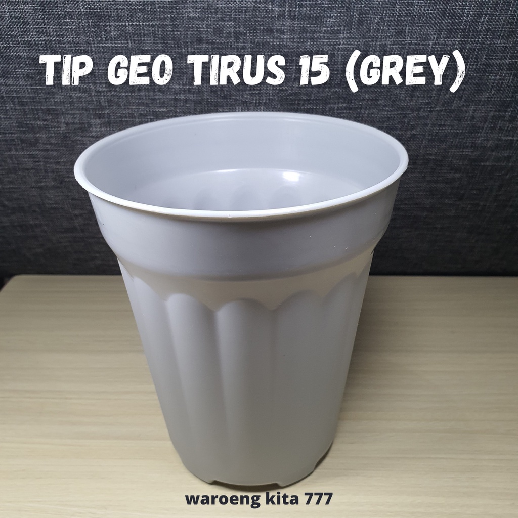 Jual POT BUNGA TIP GEO TIRUS ( grey ) | Shopee Indonesia
