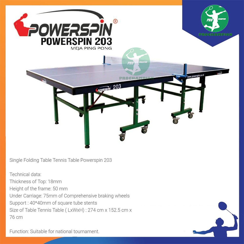 Jual Power Spin 203 / Powerspin 203 Meja Ping Pong Tenis Meja Original | Shopee Indonesia