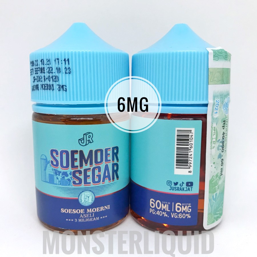 Jual SOEMOER SEGAR SOESOE MOERNI ASELI BY JUSRAKJAT 6MG 60ML | Shopee ...