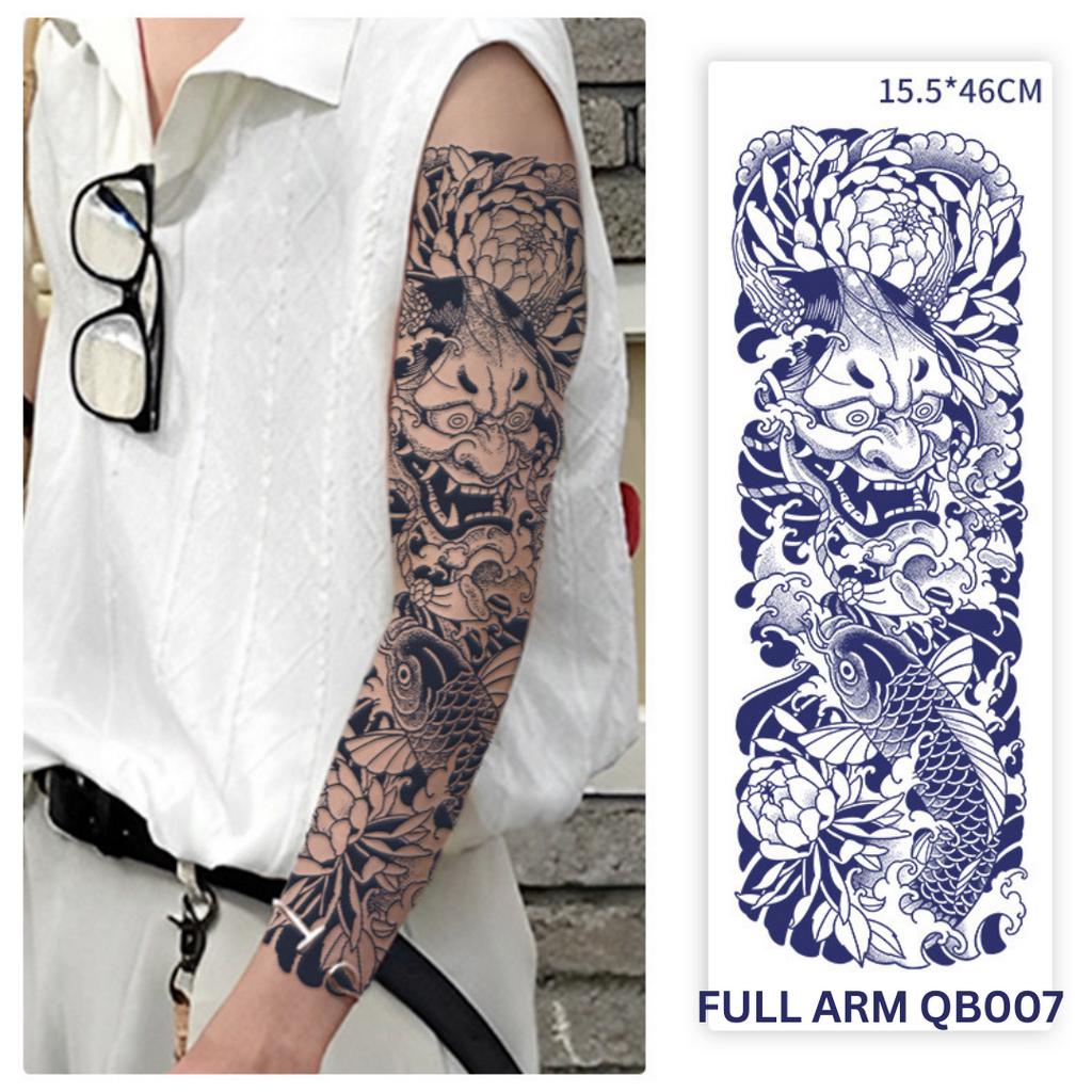 Jual Stiker Tato Full Arm | Fruit Ink | Semi Permanen 46x15.5 cm ...