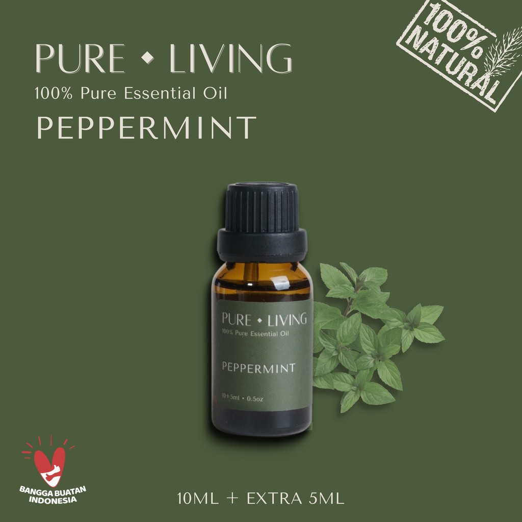 Jual Peppermint - 100% Pure Essential Oil 15ml | Batuk & Pilek - Cough & Flu | Aromatherapy Oil ...