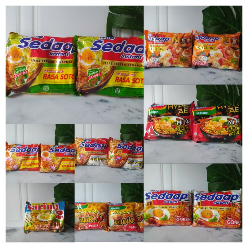 Jual mie instan mie sedap mie kriuk dan mie sarimi duo | Shopee Indonesia
