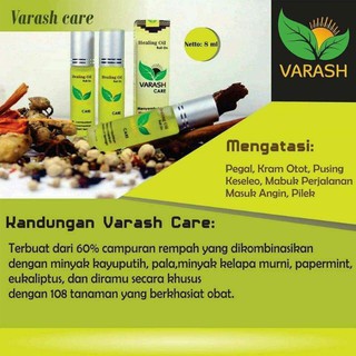 Jual VARASH CARE ROLL ON HOT / MINYAK VARAS ROLL ON CARE UNTUK PEGAL ...