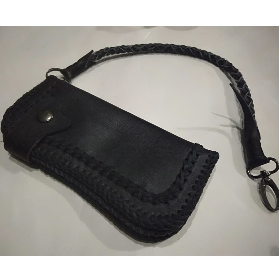 Jual Dompet Bikers Kulit Asli Sapi Model Sulam Khas Garut | Shopee ...