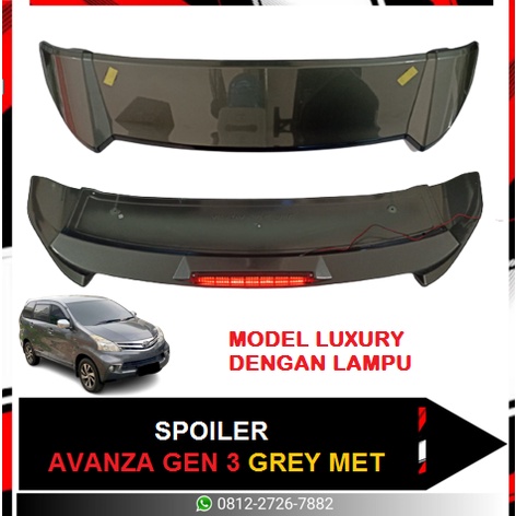 Jual SPOILER AVANZA GEN3 MODEL LUXURY GREY MET W/L | Shopee Indonesia