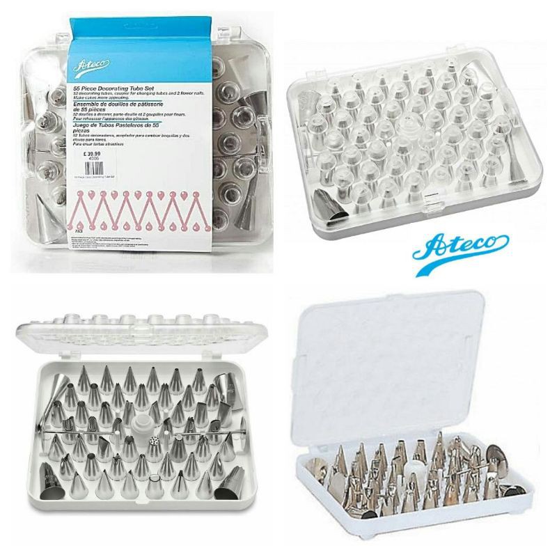 Jual Spuit Ateco tube set 55 pcs spuit Ateco ori spuit korea spuit ...