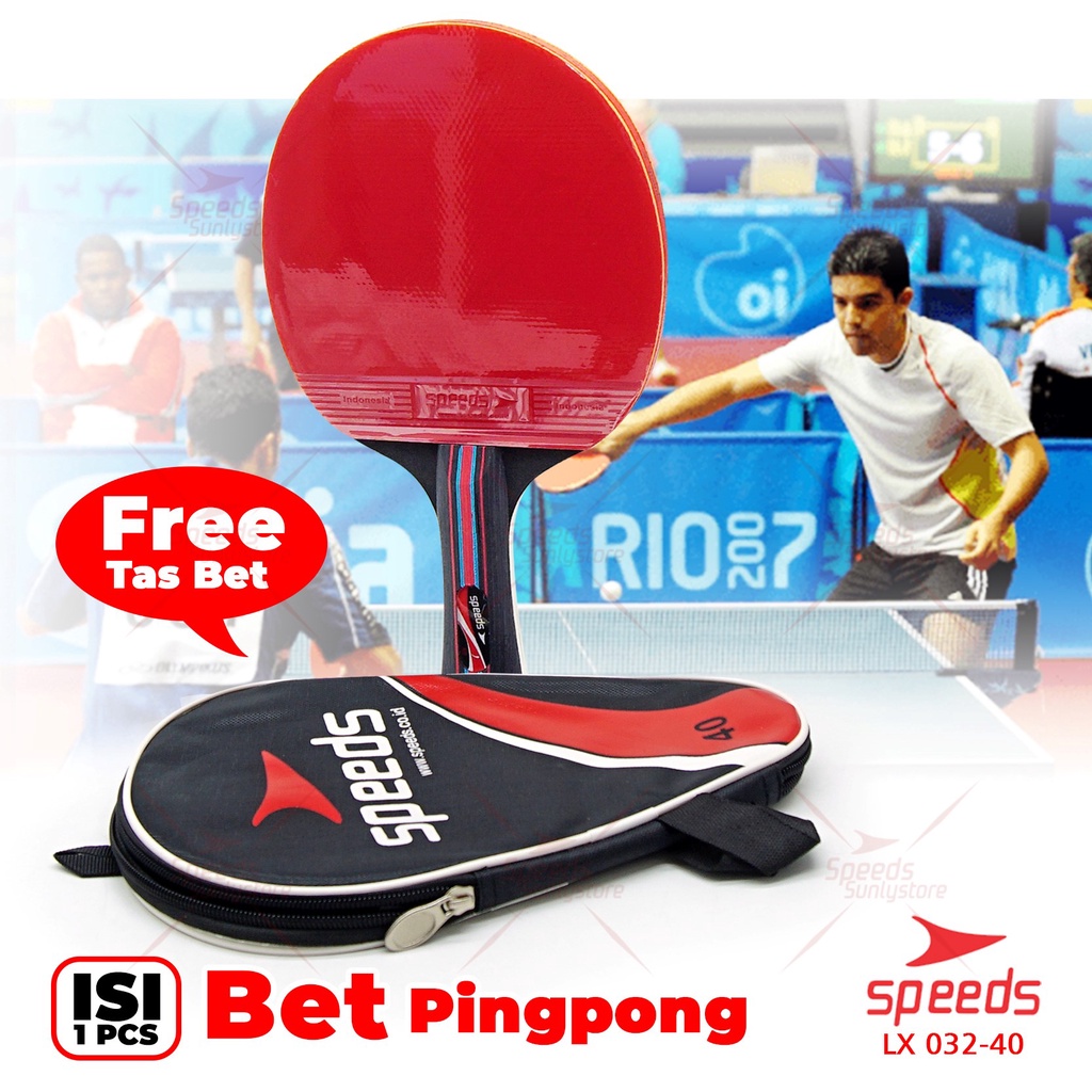 Jual SPEEDS Bet Pingpong Tenis Meja Bat / bad Tenis Meja / Pingpong Isi 1, Barang bagus, Karet ...