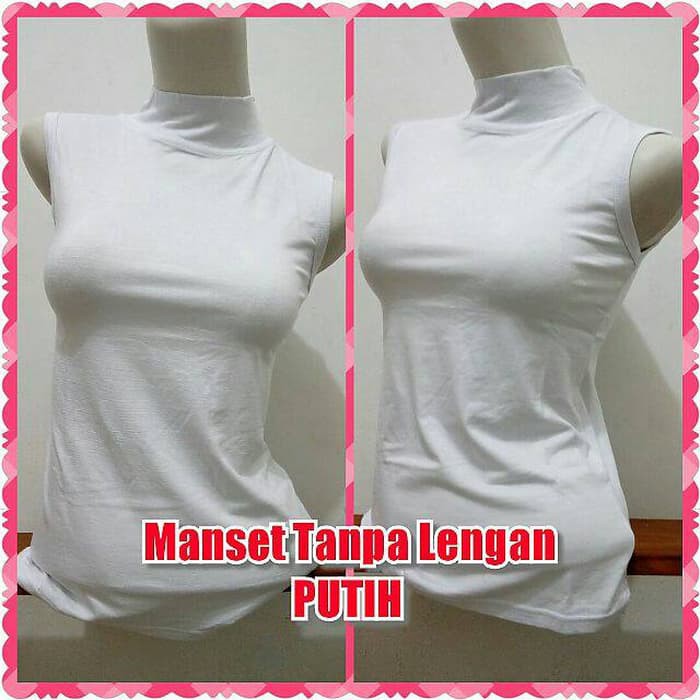 Jual Tank Top - Tank Top Polos - Bra Kemben Manset Tanpa Lengan - Putih ...