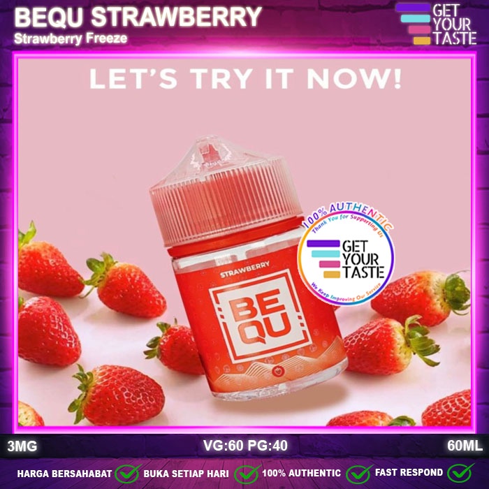 Jual Liquid Bequ Strawberry 60ML BEKU by Poda x Ray Vapor x FVS ...