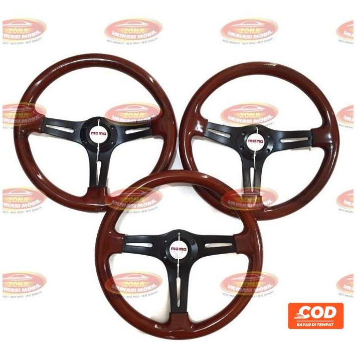 Jual Stir Steer Setir Racing Mobil Universal Kayu Jati Asli Klasik 14 ...