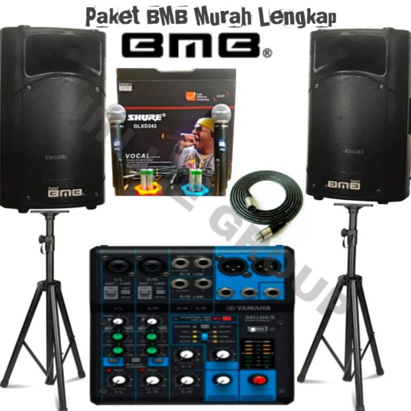 Jual PAKET SOUND MIXER YAMAHA SPEAKER ACTIVE BMB 15 INCH 6 CH | Shopee ...