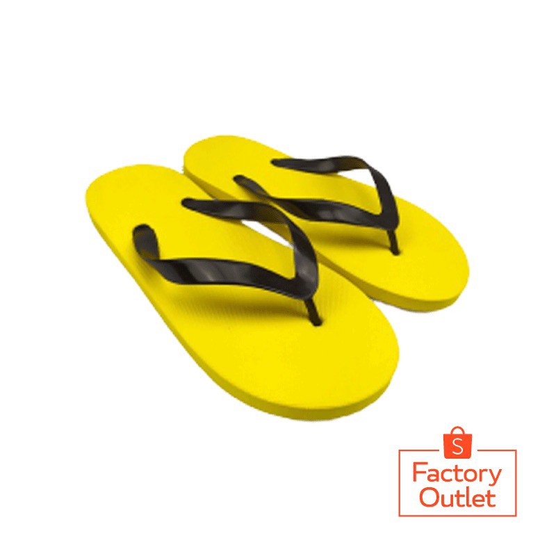 Jual Sandal Jepit Polos | Sendal Spon Pria Casual Warna Kuning | Shopee ...