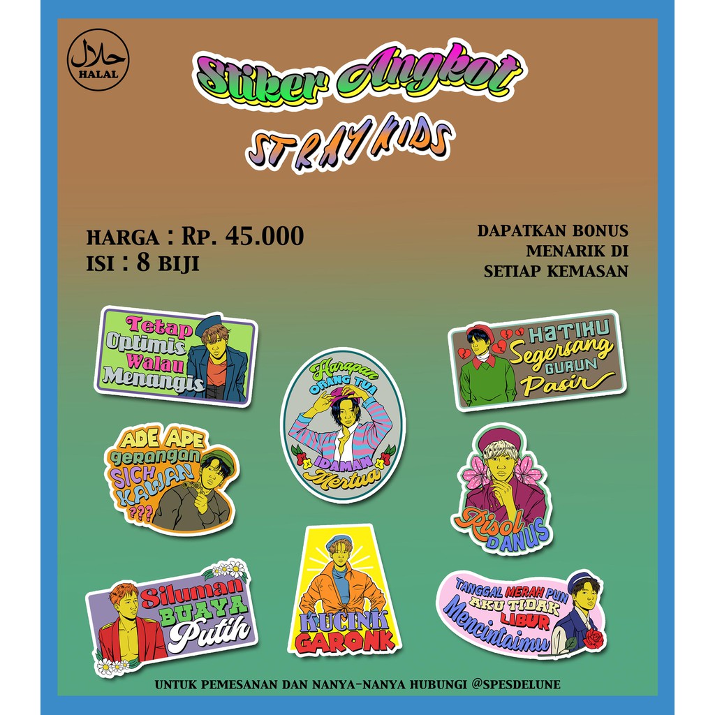 Jual [CLEARANCE SALE] Stiker Angkot Stray Kids | Shopee Indonesia