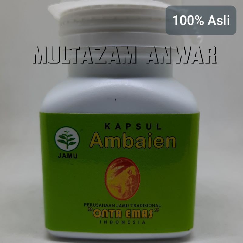 Jual KAPSUL AMBAIEN JAMU TRADISIONAL ONTA EMAS | Shopee Indonesia