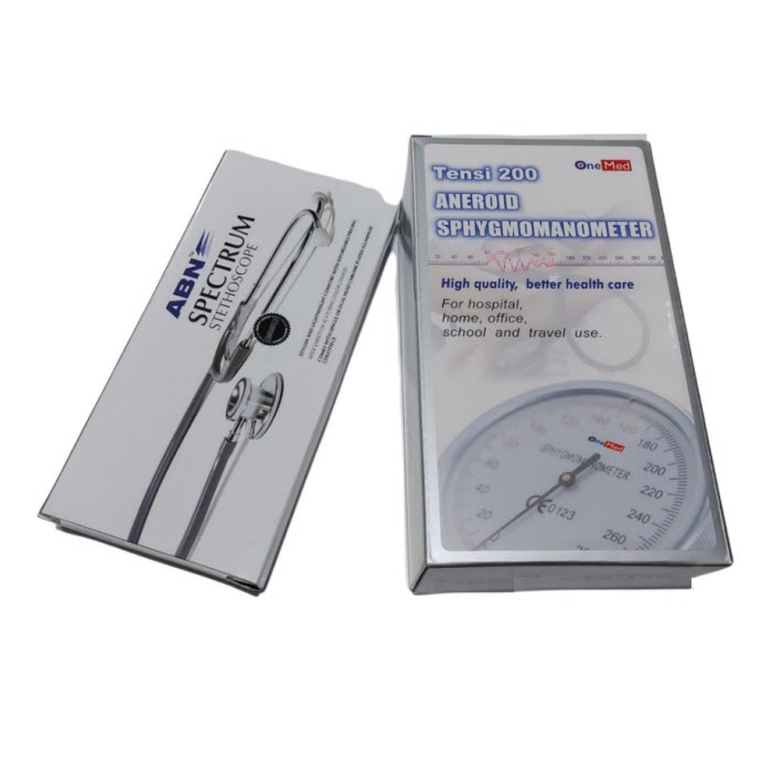 Jual Paket Tensi 200 Onemed + Stetoskop ABN Spectrum | Shopee Indonesia