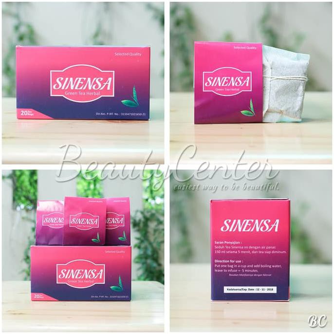 Jual Best Seller Sinensa Kapsul + Tea Paket Sinensa Beauty Slim Herbal ...