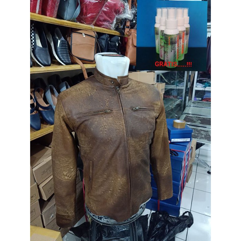 Jual JAKET KULIT ASLI DOMBA MODEL WASH SUPER ORIGINAL | Shopee Indonesia
