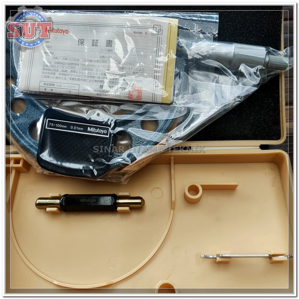 Jual micrometer 75 -100 mm 103-140-10 mikrometer Mitutoyo original ...