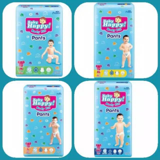 Jual DIAPERS BABY HAPPY S40 M32 L28 XL26 XXL24 | Shopee Indonesia