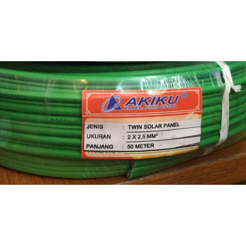Jual KABEL SOLAR PANEL / PANEL SURYA TWIN SOLAR PANEL AKIKU 2X2,5MMX50M ...