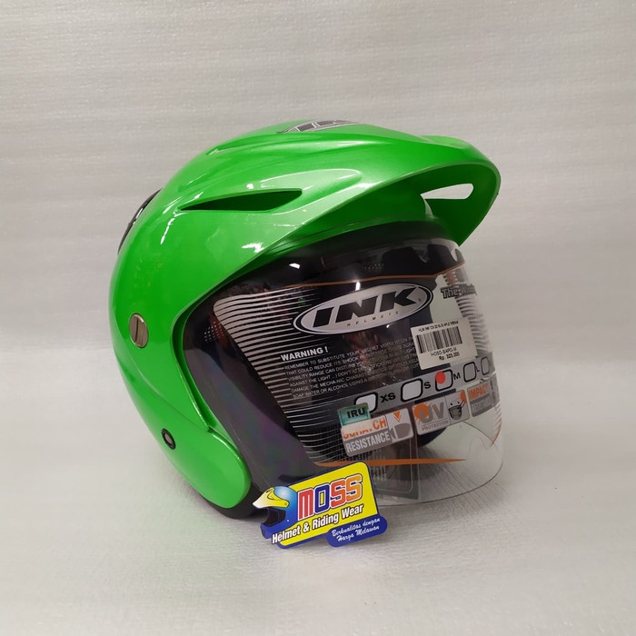 Jual Helm INK CX 22 CX22 Solid Polos Green Apple | Halfface | Original ...