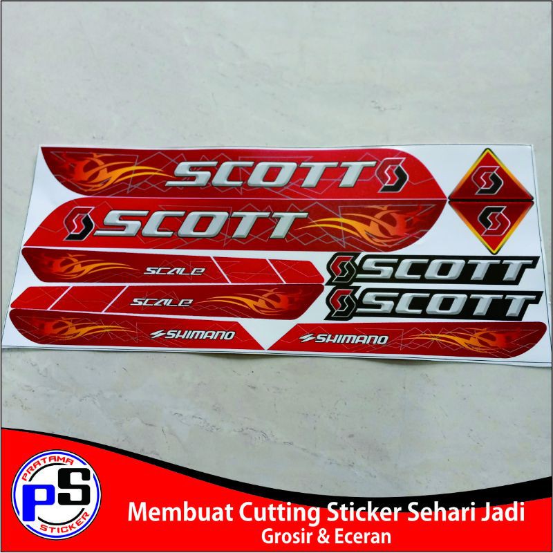 Jual Frame Sticker Decal Sepeda Scott Fullset | Shopee Indonesia